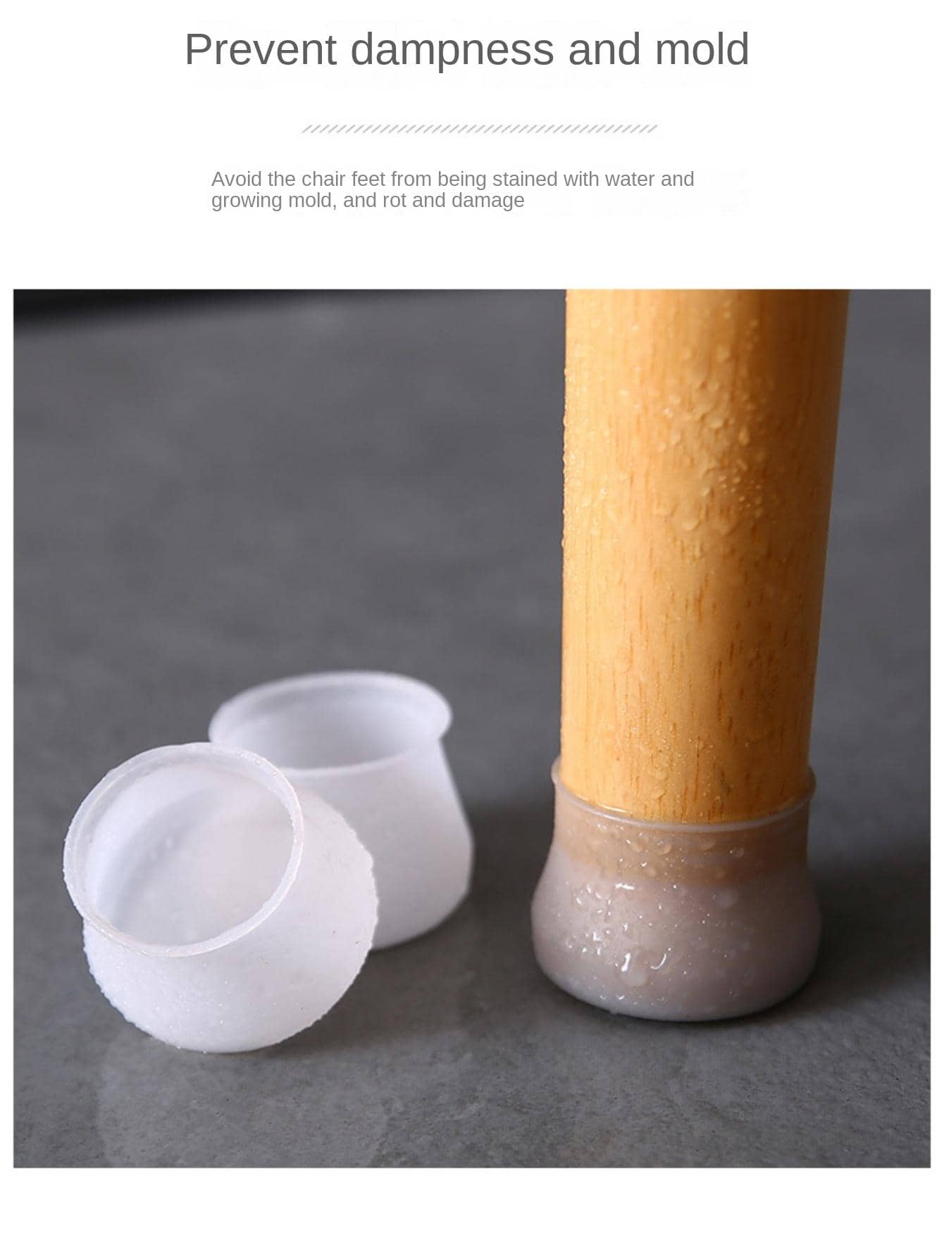 Silicone Chair Leg Caps, Protect Floor, Reduce Noise, Anti-slip Table ...