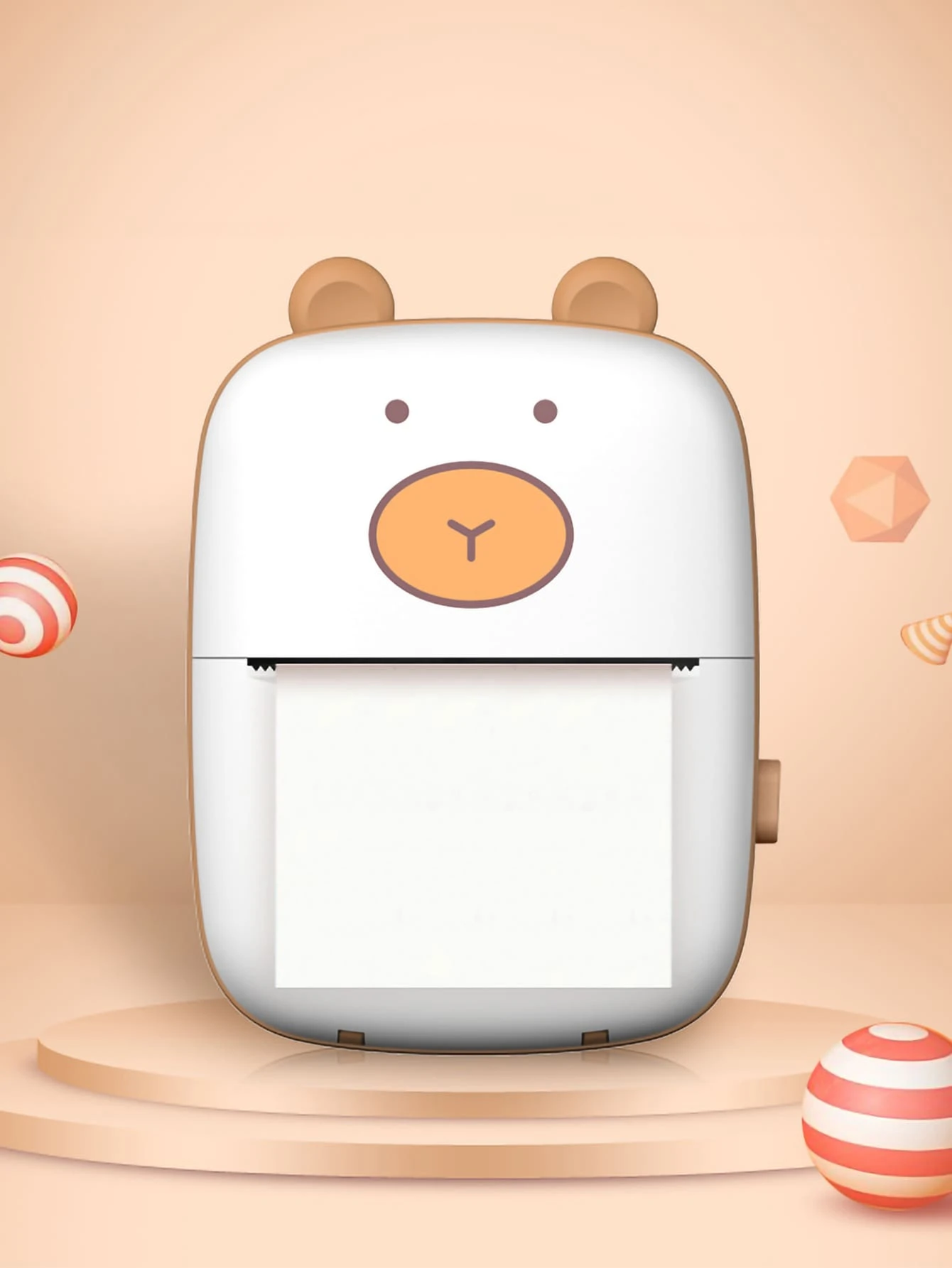 1 Pc Mini wireless portable printer with a roll of thermal paper ...