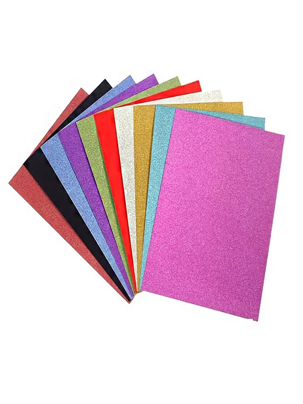 Glitter Paper Sheets, 10 Sheets Glitter Paper Folding Decoration Paper ...