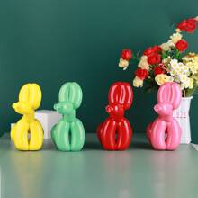 Shiny electroplated balloon dog statue poop dog balloon dog collectible ...