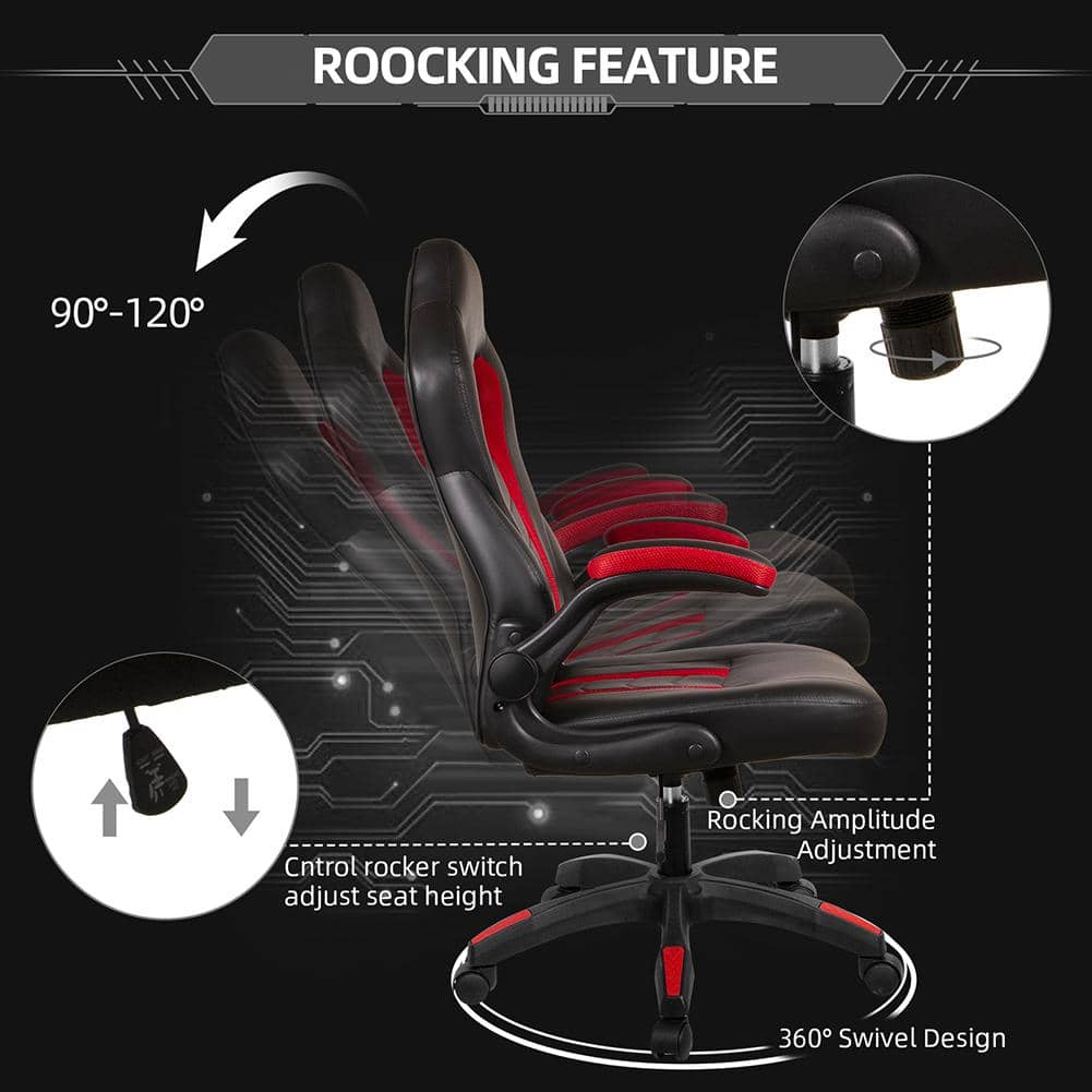 VERYKE Video Game Chairs, Black Gamer Chairs for Adults, Computer ...