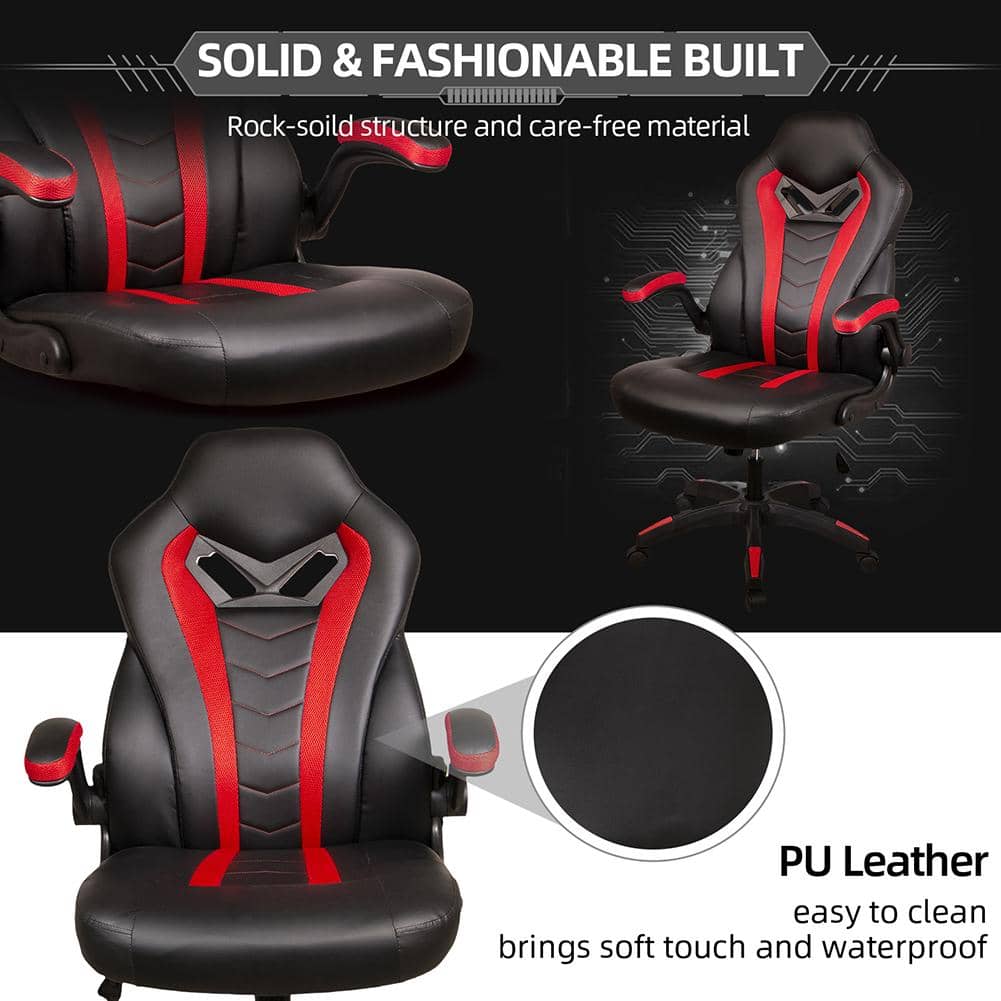VERYKE Video Game Chairs, Black Gamer Chairs for Adults, Computer ...