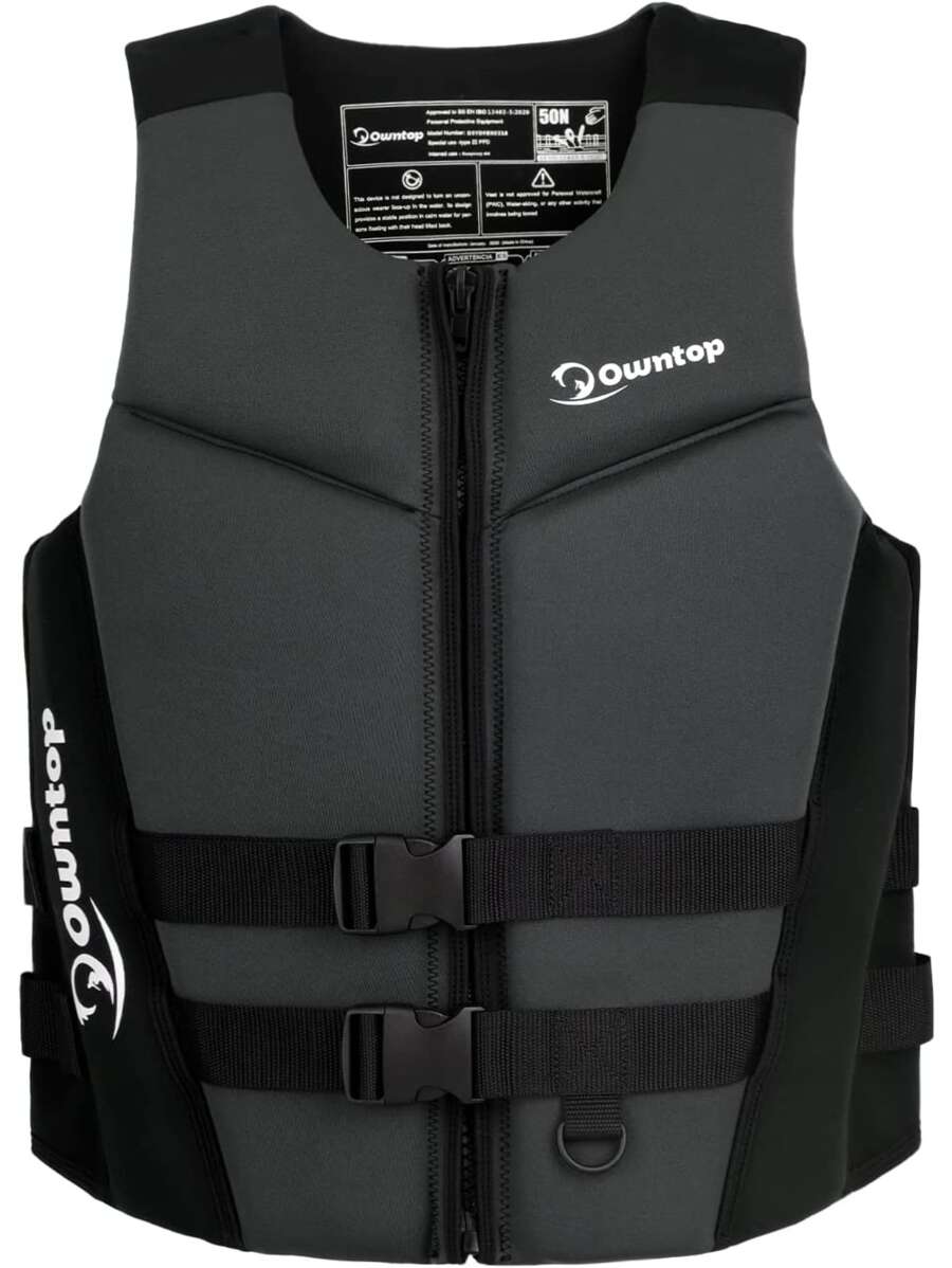 Adult Float Swim Vest - Lightweight Floating Swimwear for 90-210lbs Men ...