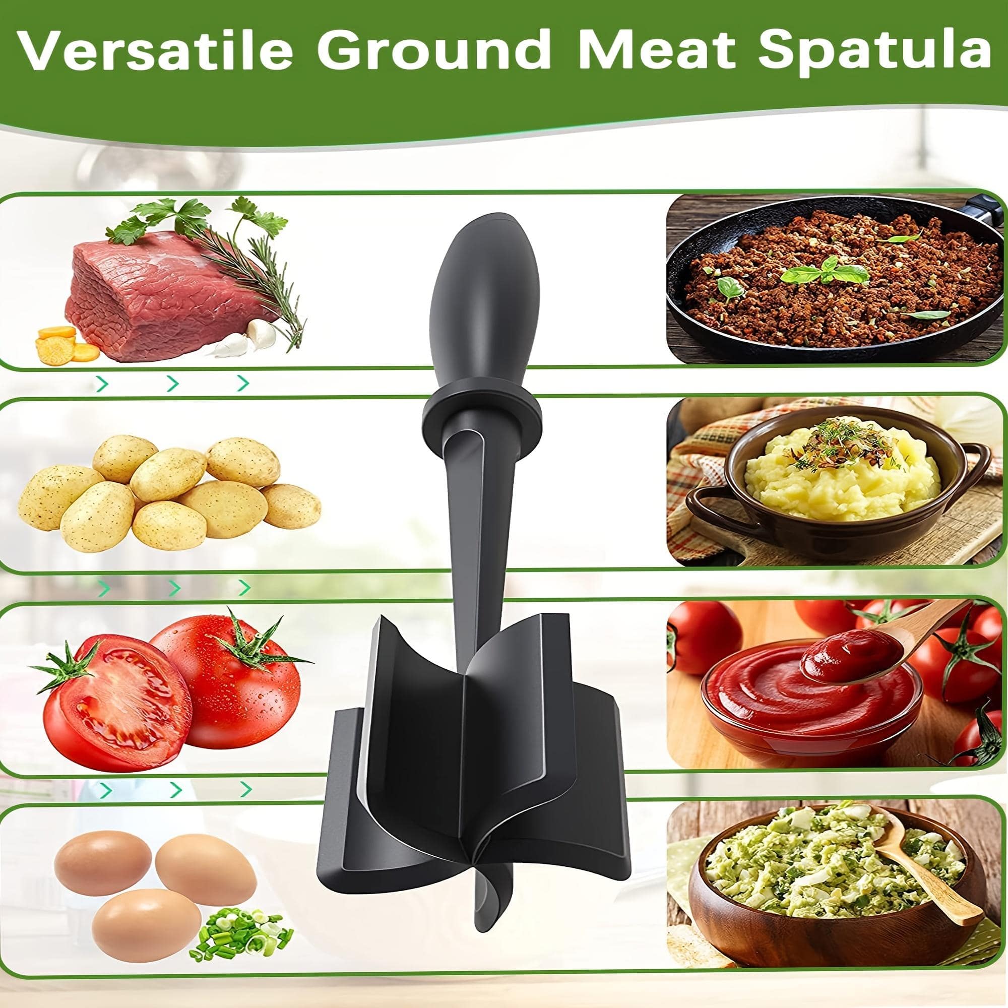 1pc, Meat Chopper, Heat Resistant Meat Masher For Hamburger Meat ...