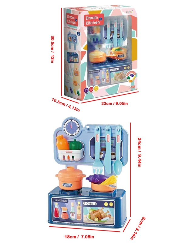 Barn Kök Matlagning Lek Uppsättningar Leksaker För Pojkar Tjejer ...