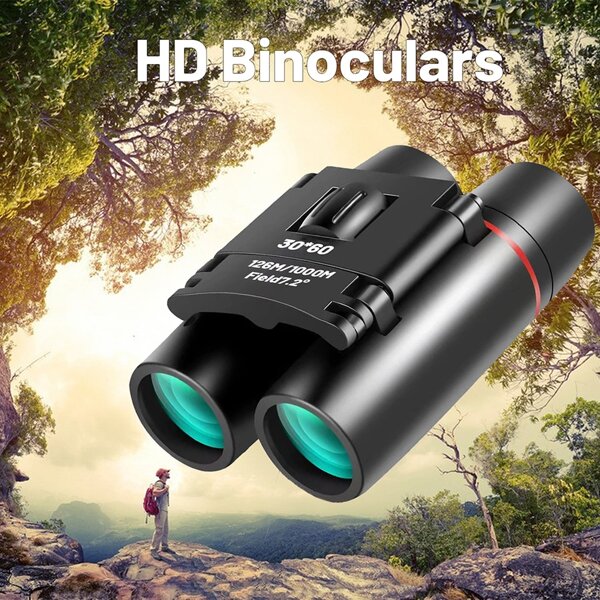 30x60 High-definition Red Film Coated Binoculars For Travel, Concert ...