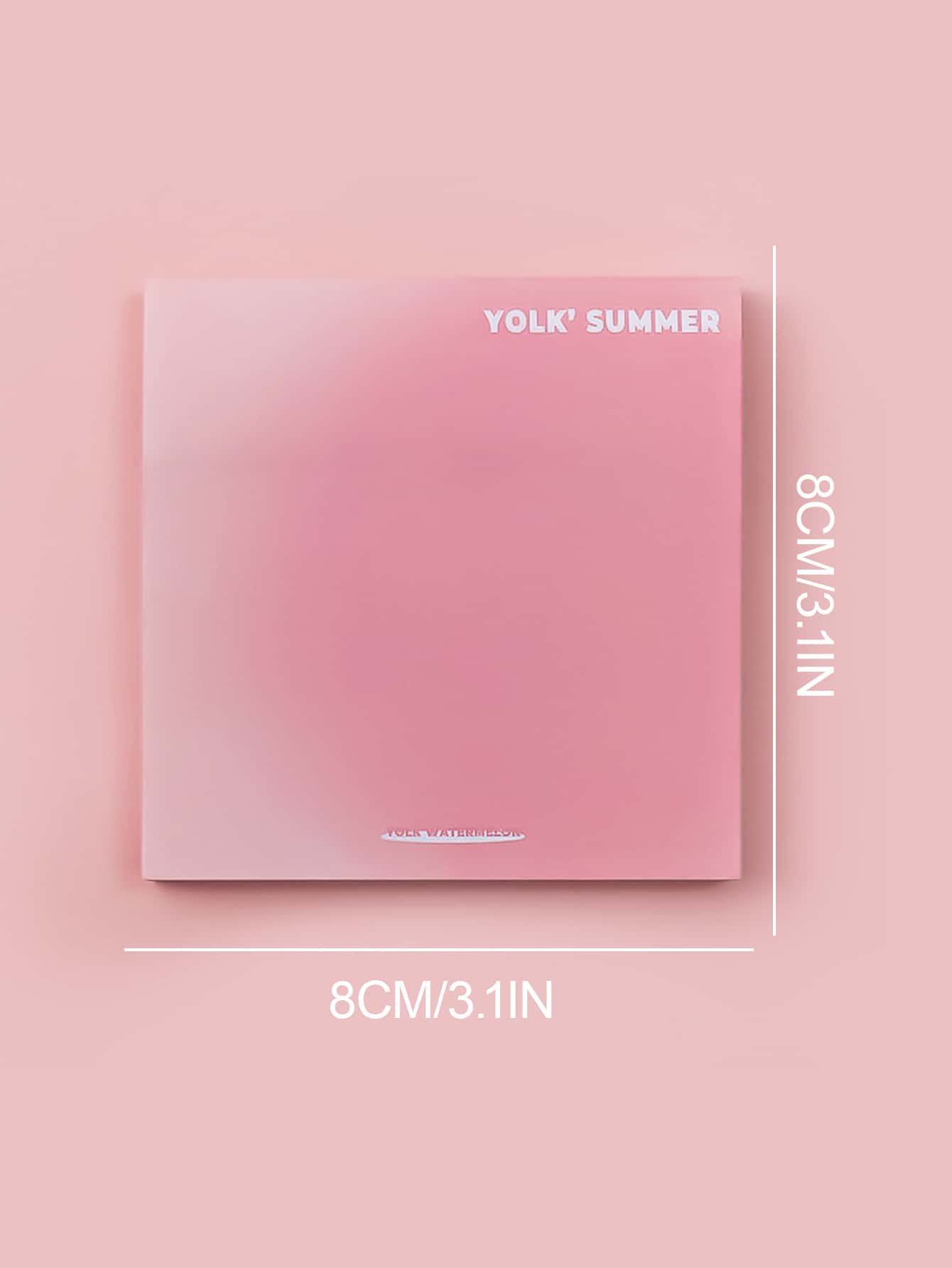 50 Sheets Pink Gradient Solid Color Sticky Notes For Students' Note ...