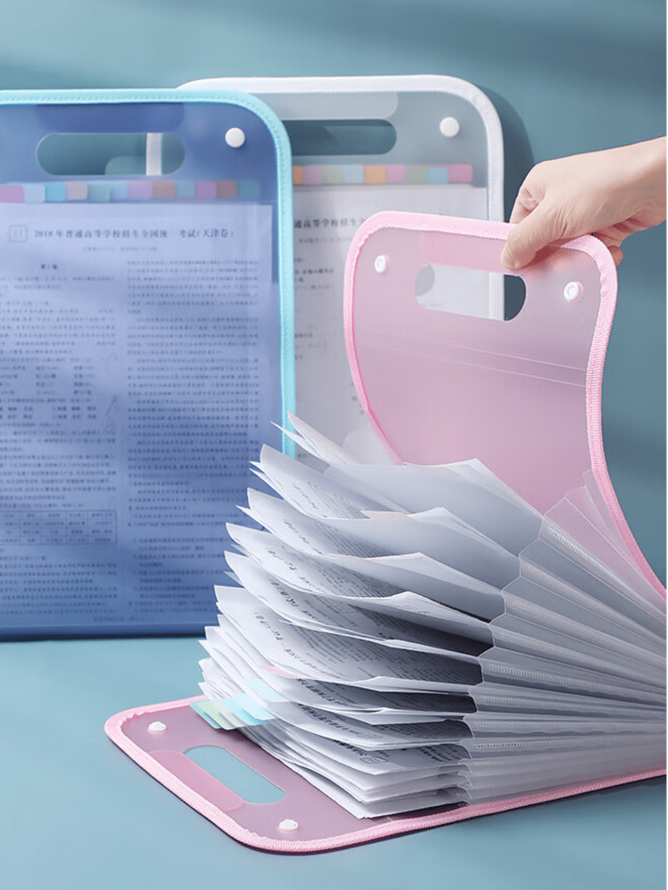 Multilayer Handheld Exam Paper Folder, Accordion Style Subject ...