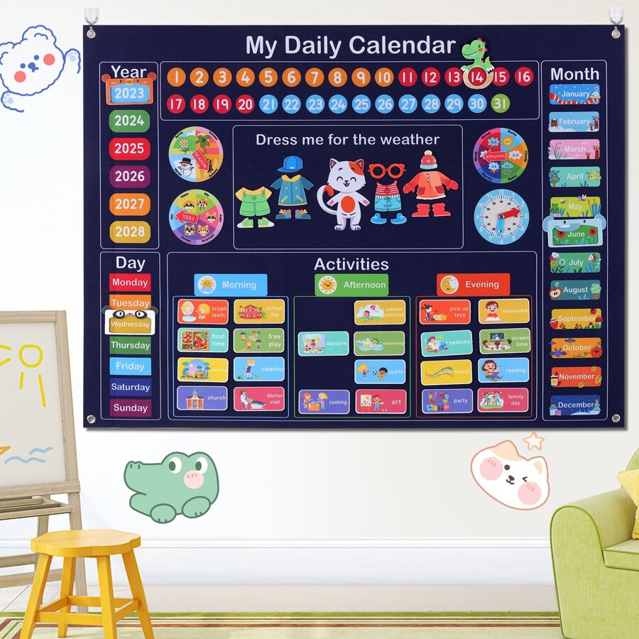My Daily Calendar for Kids, Preschool Classroom Must Haves Circle Time ...