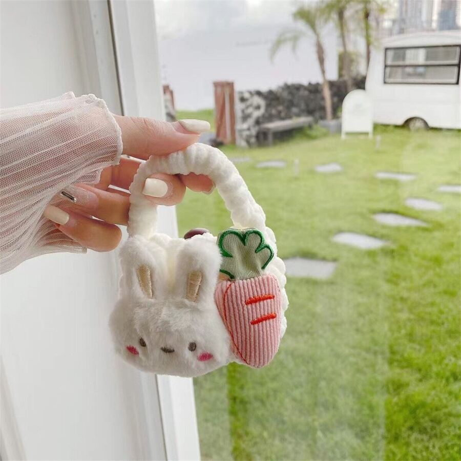 Apple Creative Cute Rabbit & Carrot Wireless Earphone Case Compatible ...