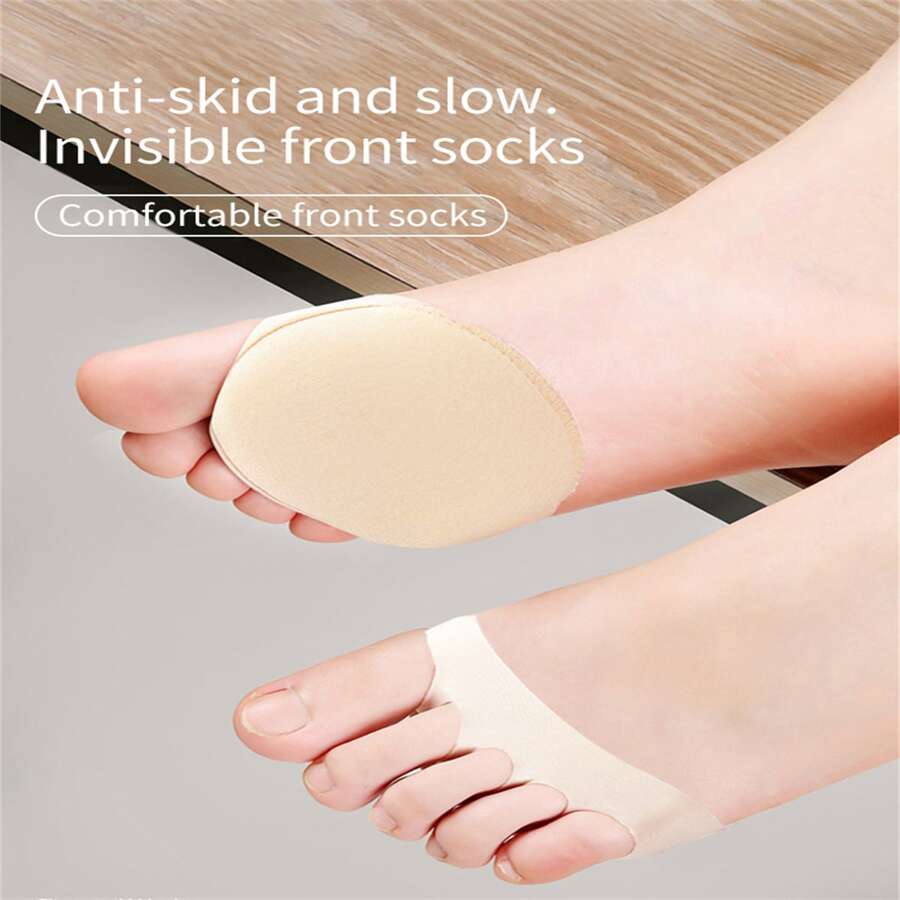 1pair Five Toes Forefoot Pads for Women High Heels Half Insoles ...