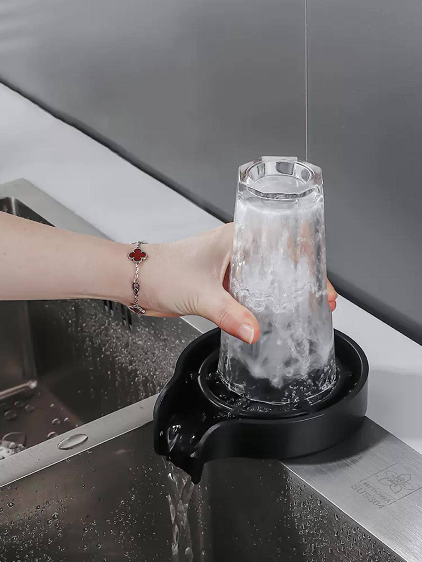 Stainless Steel Sink High Pressure Cup Washer, Automatic Cup Washing ...