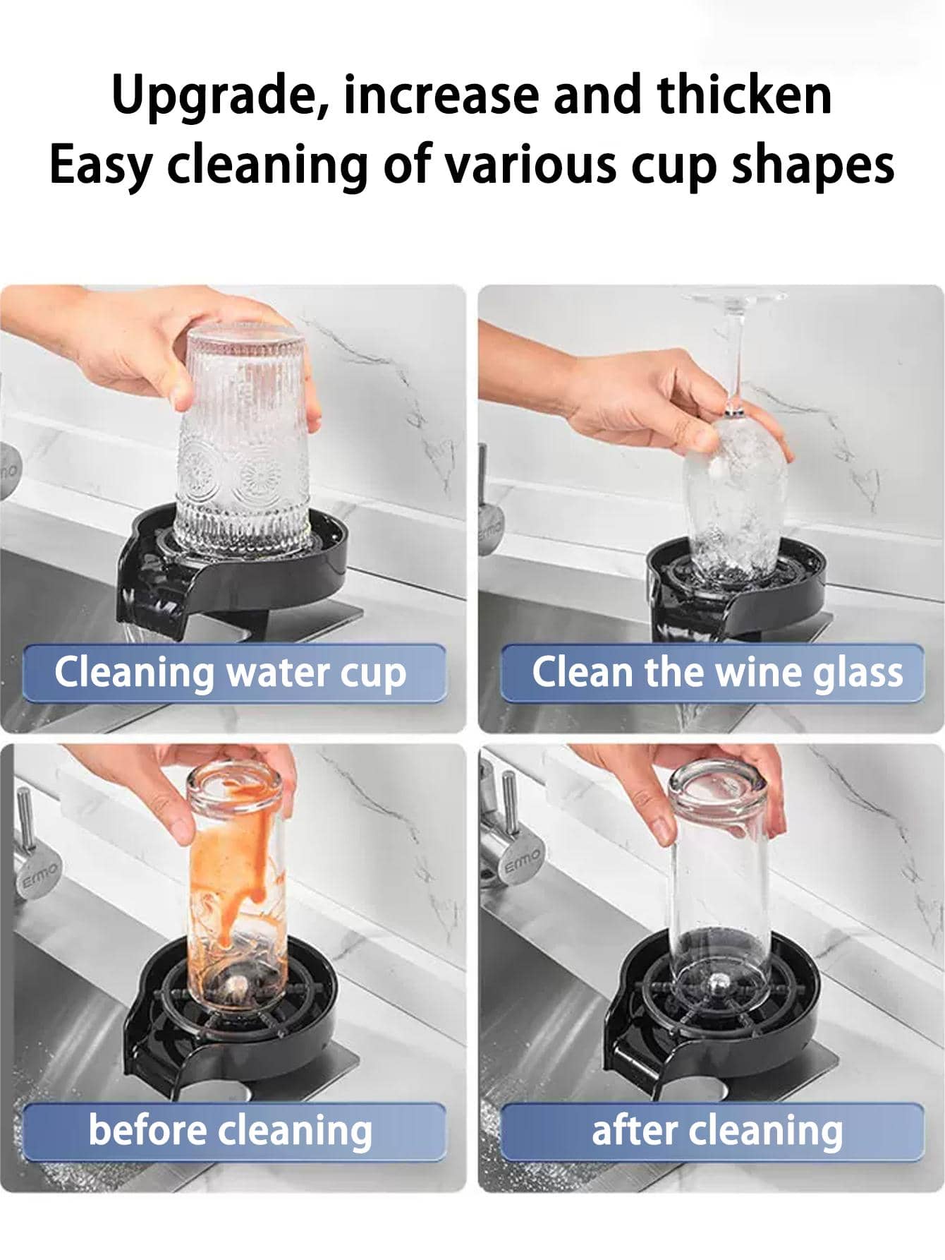 Stainless Steel Sink High Pressure Cup Washer, Automatic Cup Washing ...