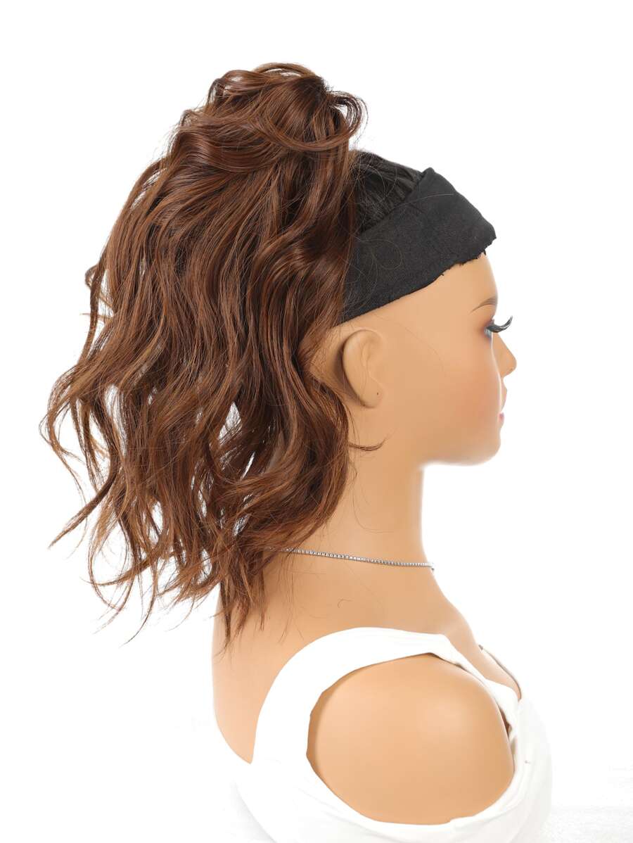 Waterfall curly ponytail is light without falling. Half tied princess ...