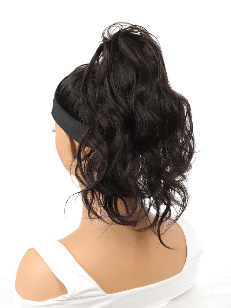 Waterfall curly ponytail is light without falling. Half tied princess ...