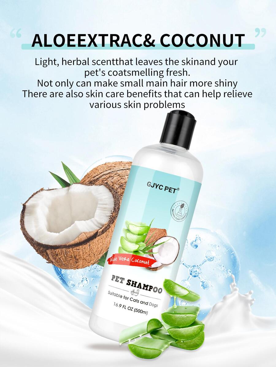 Aloe & Coconut Deodorizing Dog Shampoo 16.9 Oz For Smelly Dogs | Odor ...