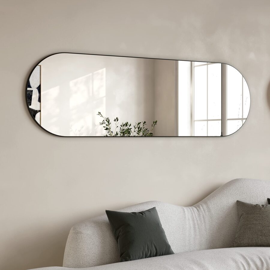 Arched Full Length Mirror, Wall & Floor Mirror, Free Standing Tall ...