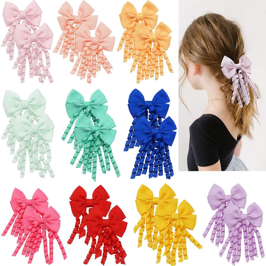 20 Bow Kids Hair Clips | SHEIN USA