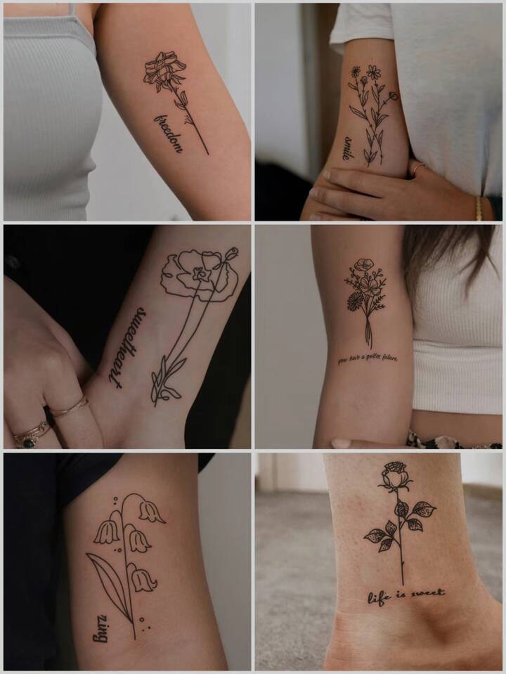 The Word Smile Tattoo