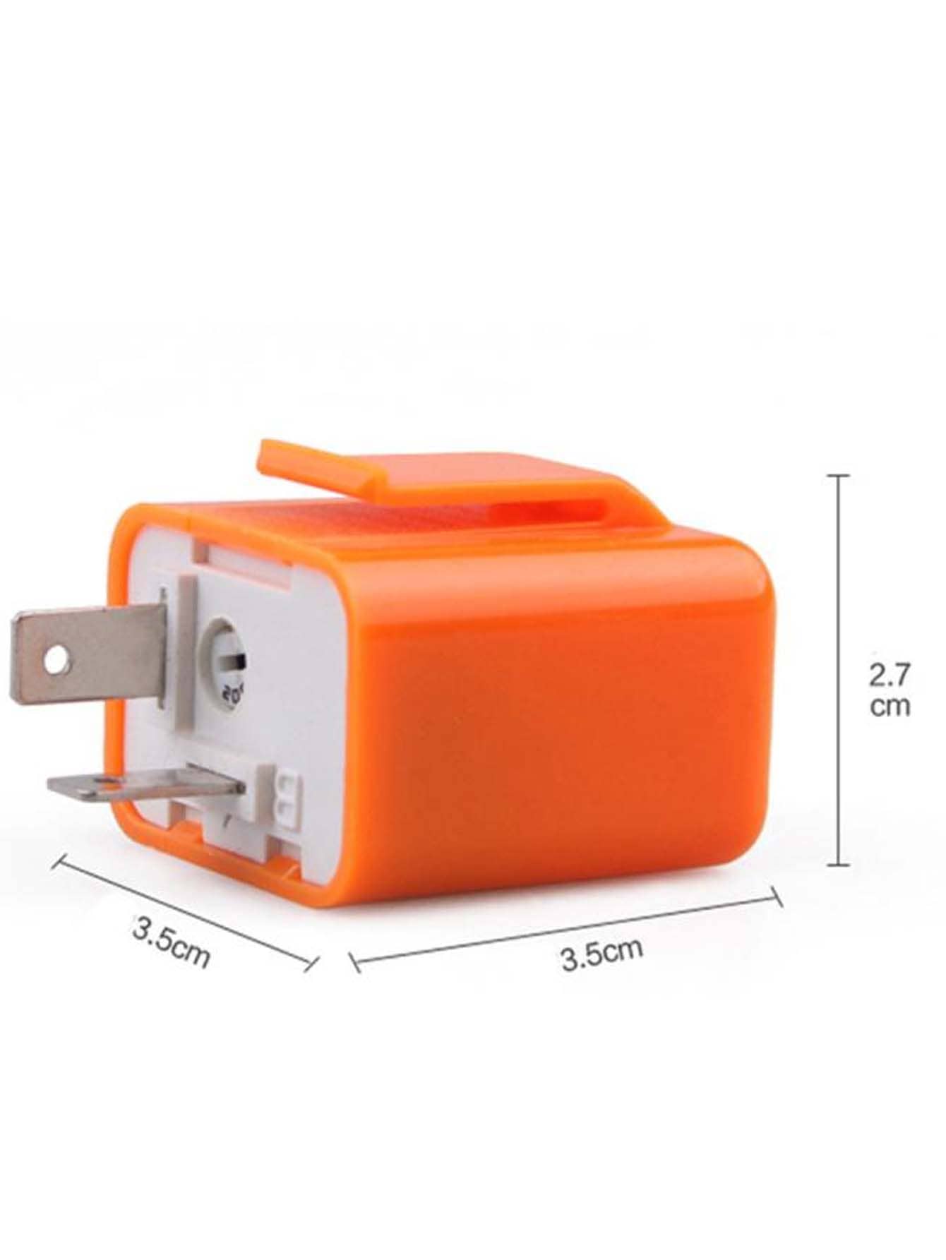 Motorcycle LED Flasher Relay Adjustable Frequency Square Flashing ...