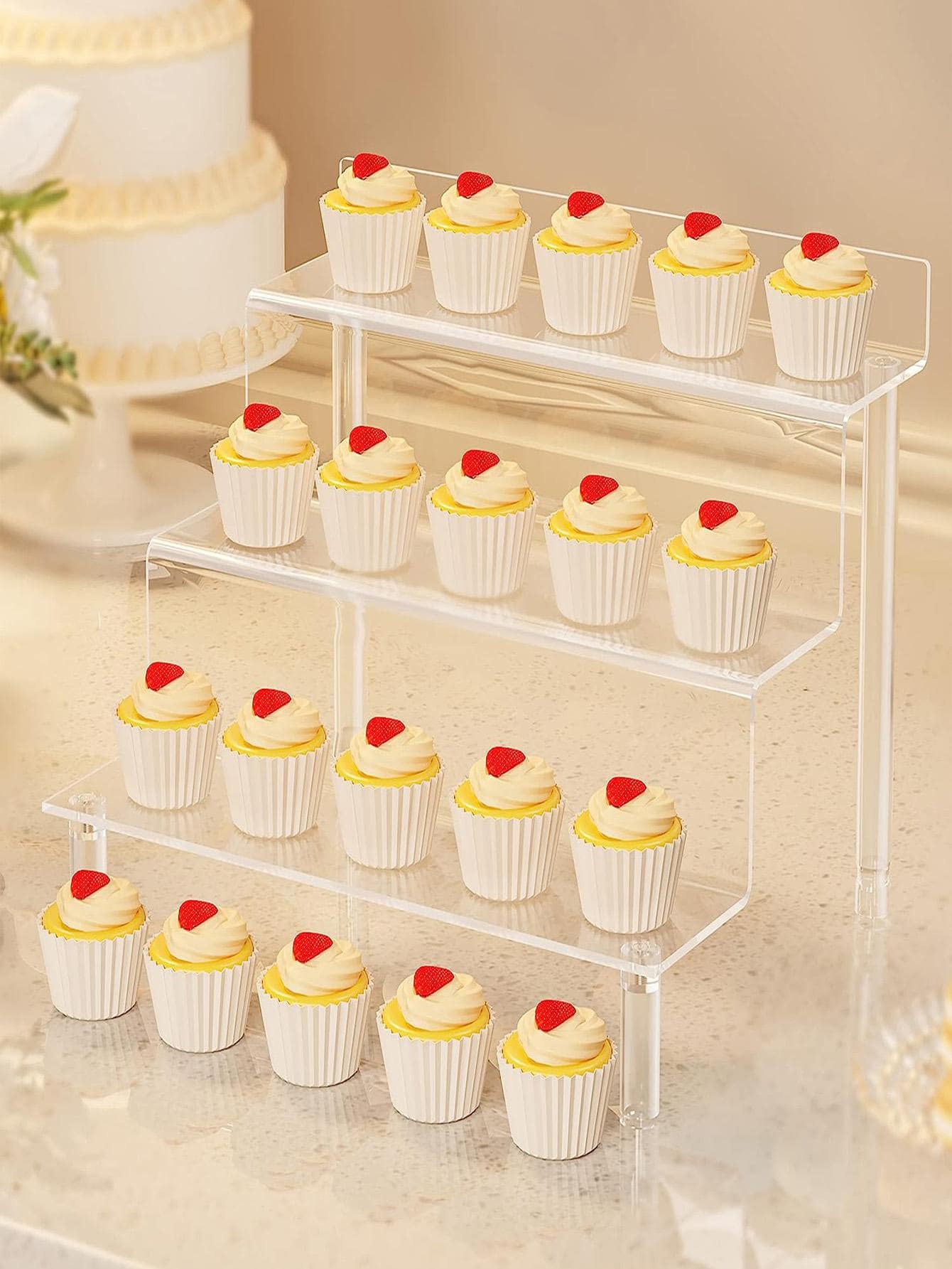 Acrylic Risers Display Shelf, 9" Perfume Organizer Stand, Acrylic Riser ...