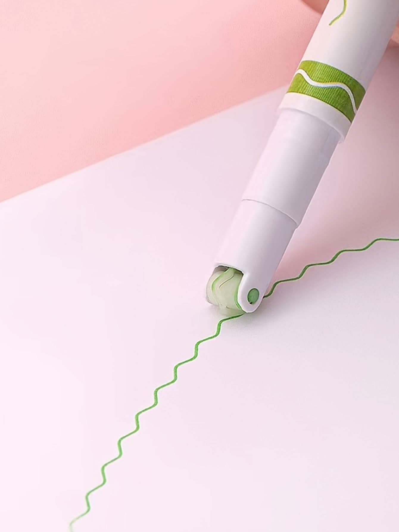 6pcs Floral Shaped Outline Highlighters | SHEIN USA