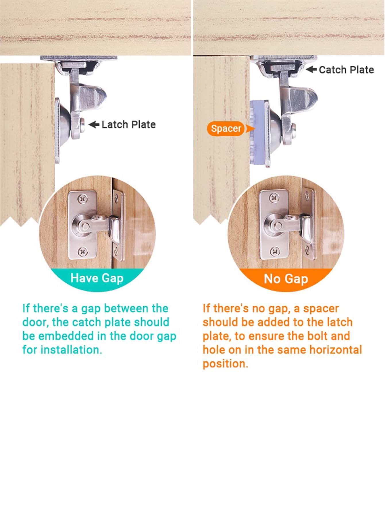 304 Stainless Steel Door Lock Latch 90 Degree Right Angle Door Latch Door Gate Slide Latch Lock ...