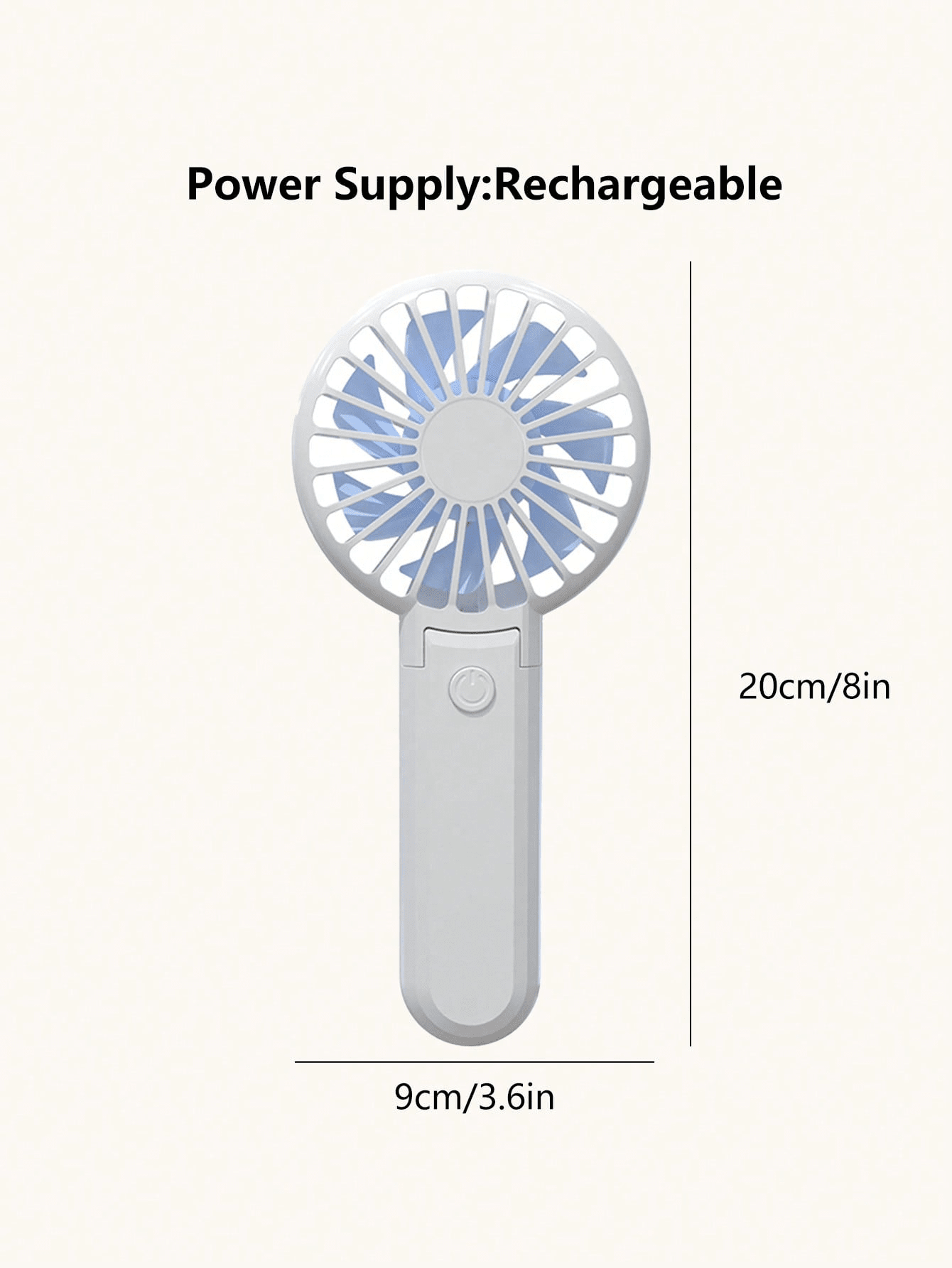 Foldable Mini Pocket Fan, Usb Rechargeable Handheld Portable Fan ...