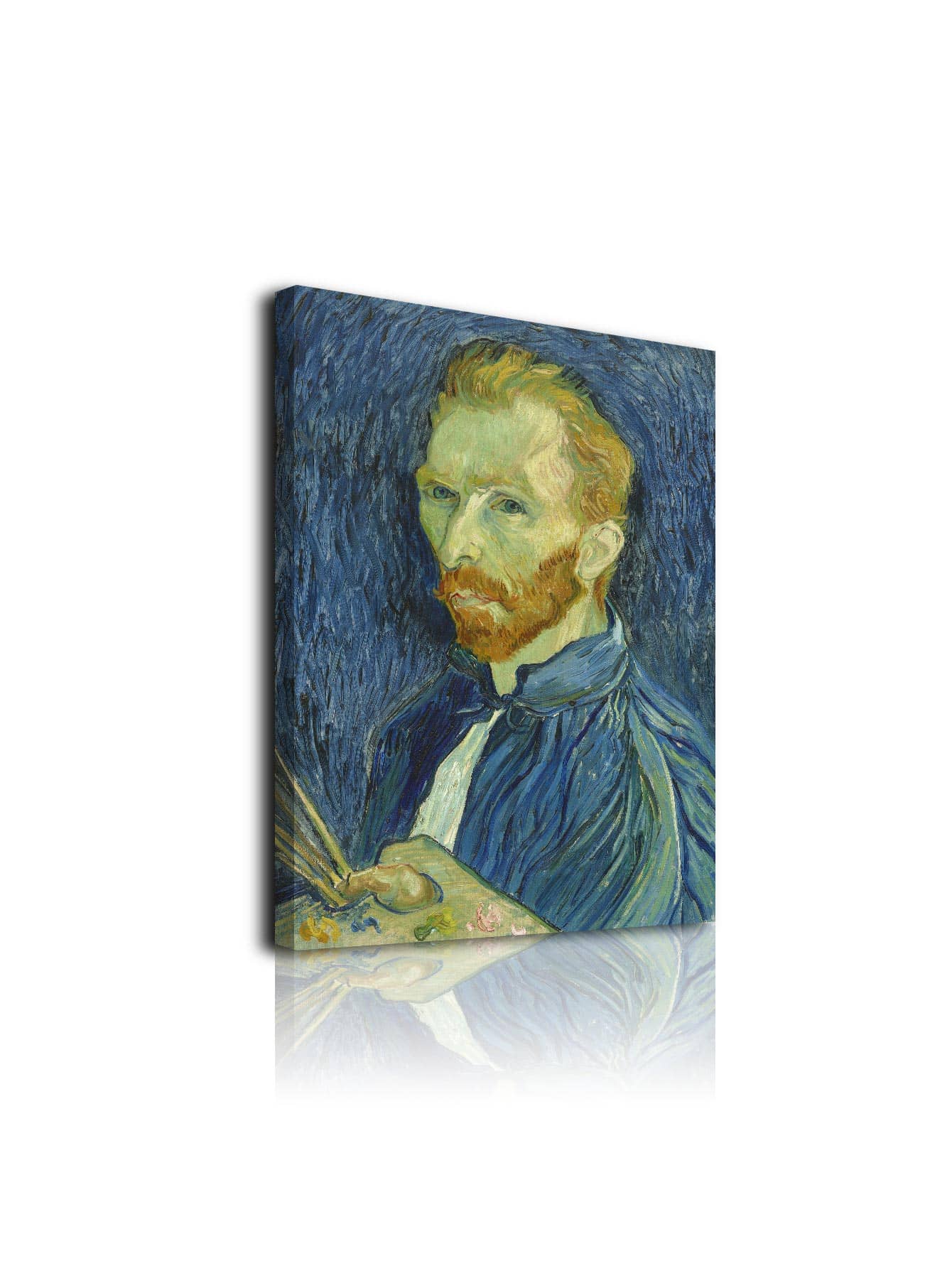 1pc Oil Painting Van Gogh's Self-portrait Artwork With Frame Decor ...