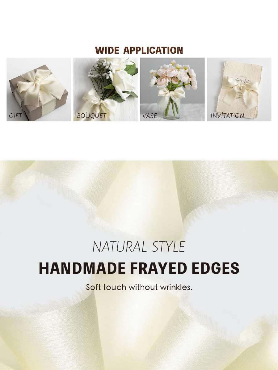 1pc/2pcs - DIY Handmade 1-1/2" X 5 Yards Silk Satin Ribbon Gift ...