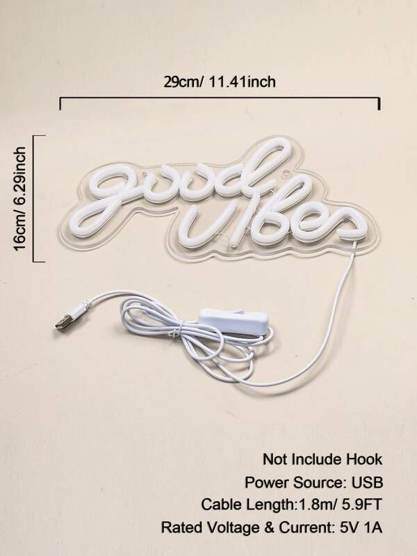 1PC LED Neon Sign USB Powered Wall Neon Sign For Bedroom Home Wedding ...