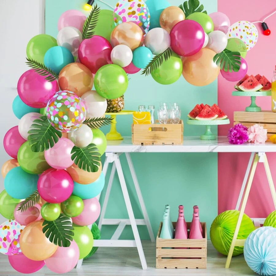 Summer Cool Dopamine Color Scheme Fruit-themed Polka Dots Balloon ...