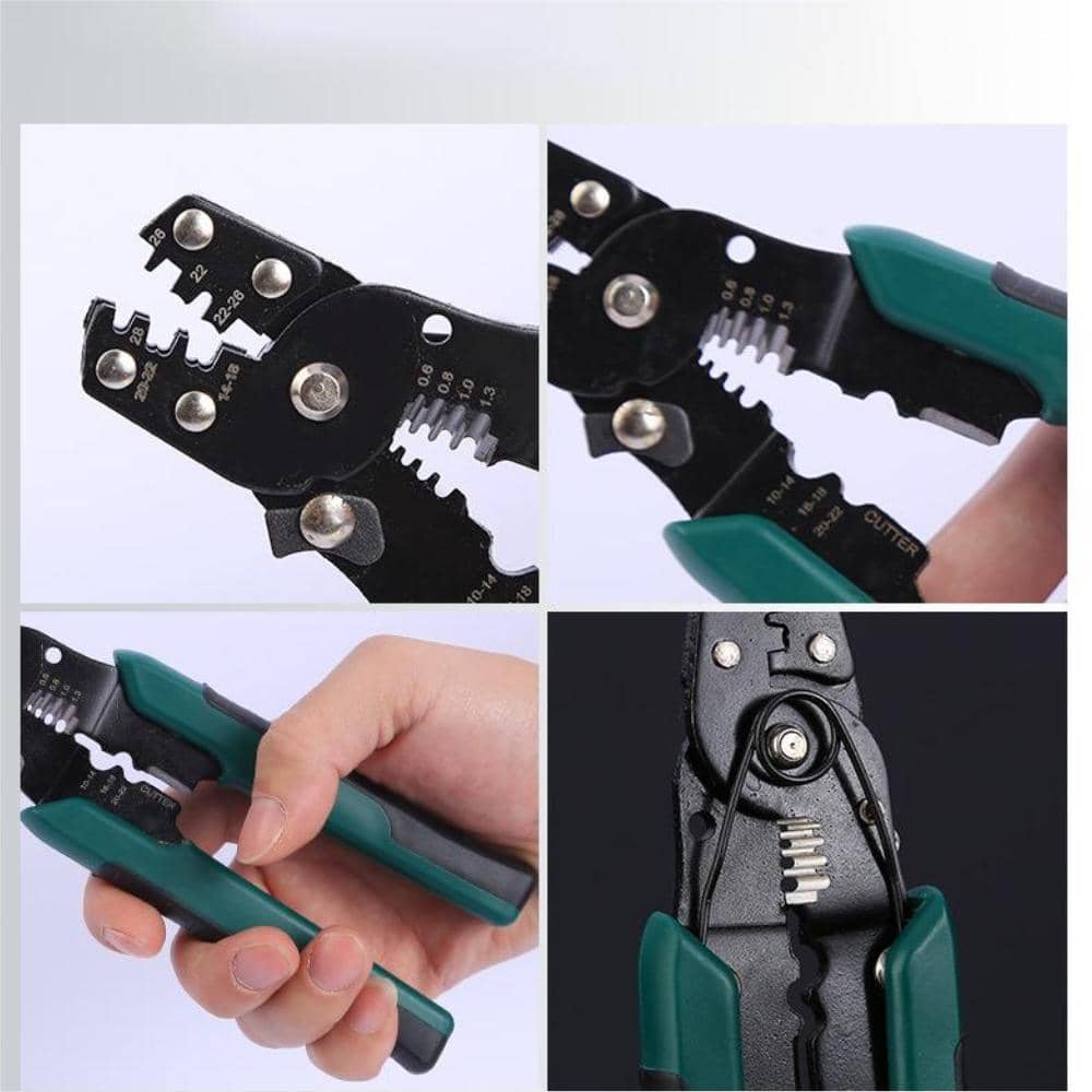 1PC Professional Wire Stripper Cutter Crimper Pliers Multi Electricians ...