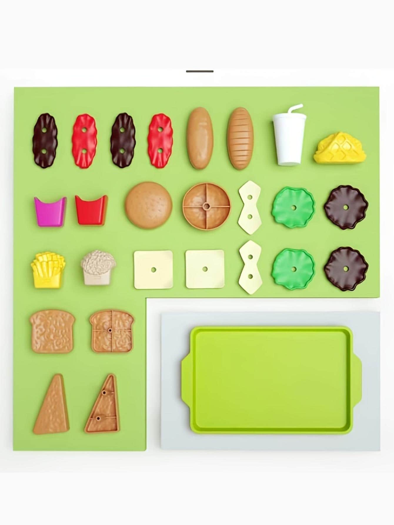 Boys And Girls Mini Simulation Hamburger Combination Set, Mini ...