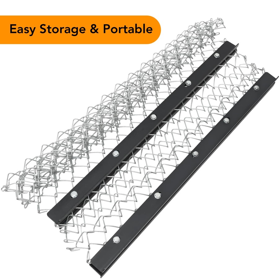 Driveway Drag, 74 Inch Heavy Duty Steel Drag Harrow with 2 Adjustable ...