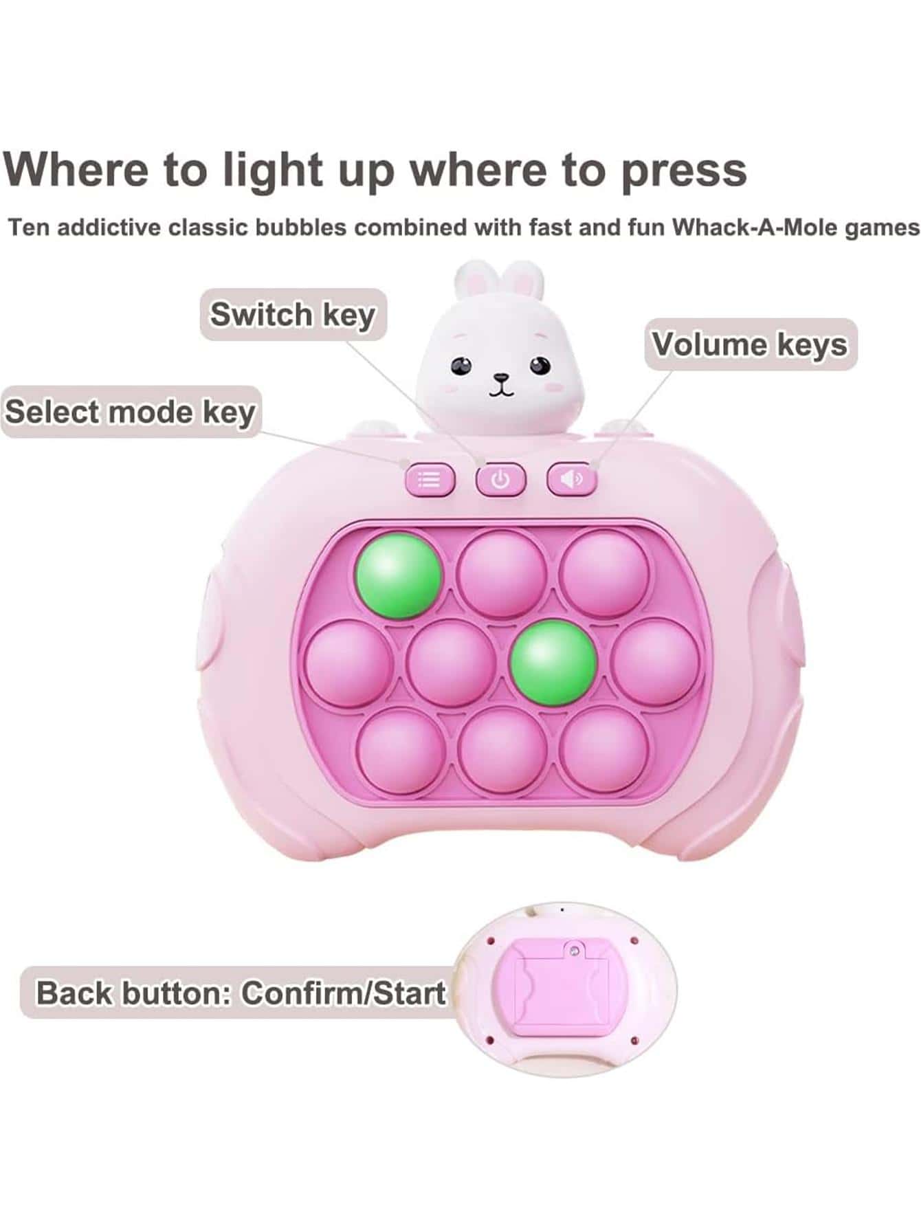 Puzzle Game Controller, Sensory Fidget Toy For Kids, Pop It Push Game ...