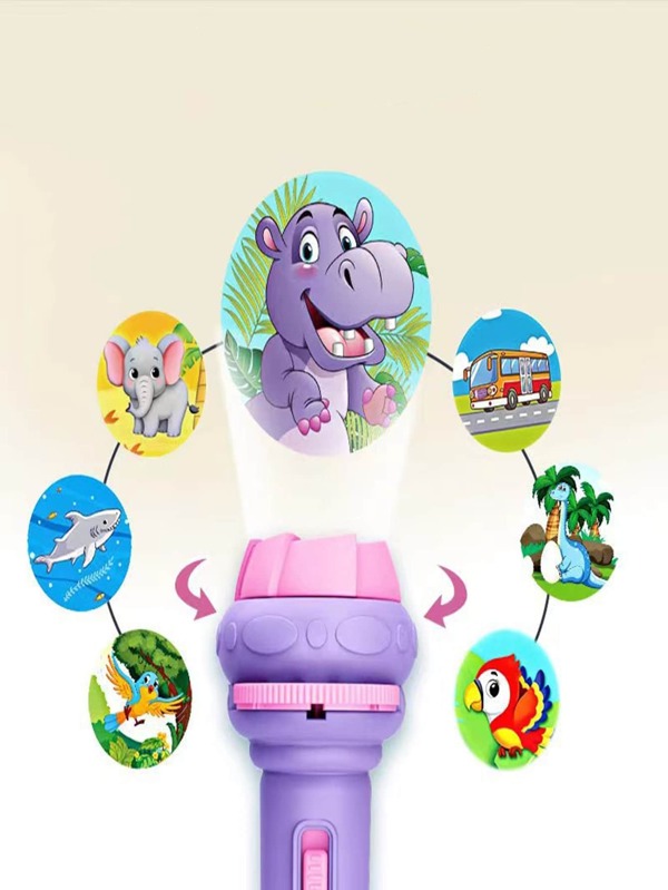 Cartoon Projection Flashlight Toy For Kids, Educational & Puzzle Toy ...