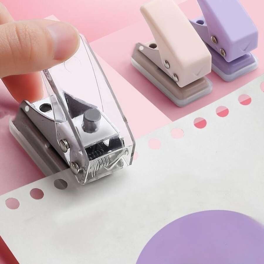 Mini Single Hole Puncher For Students Stationery, Round Hole Manual ...
