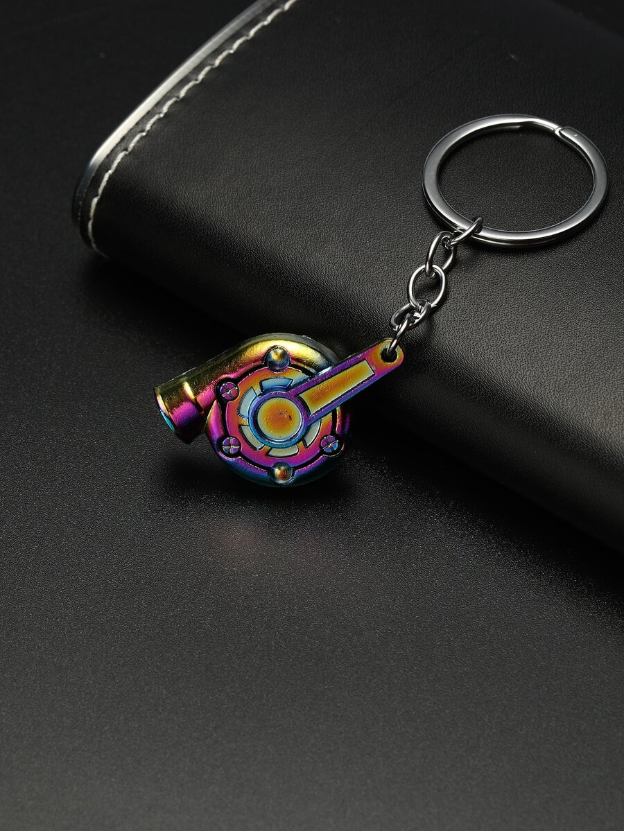 One Men's Keychain Creative Retro Mechanical Heavy Metal Style Car ...