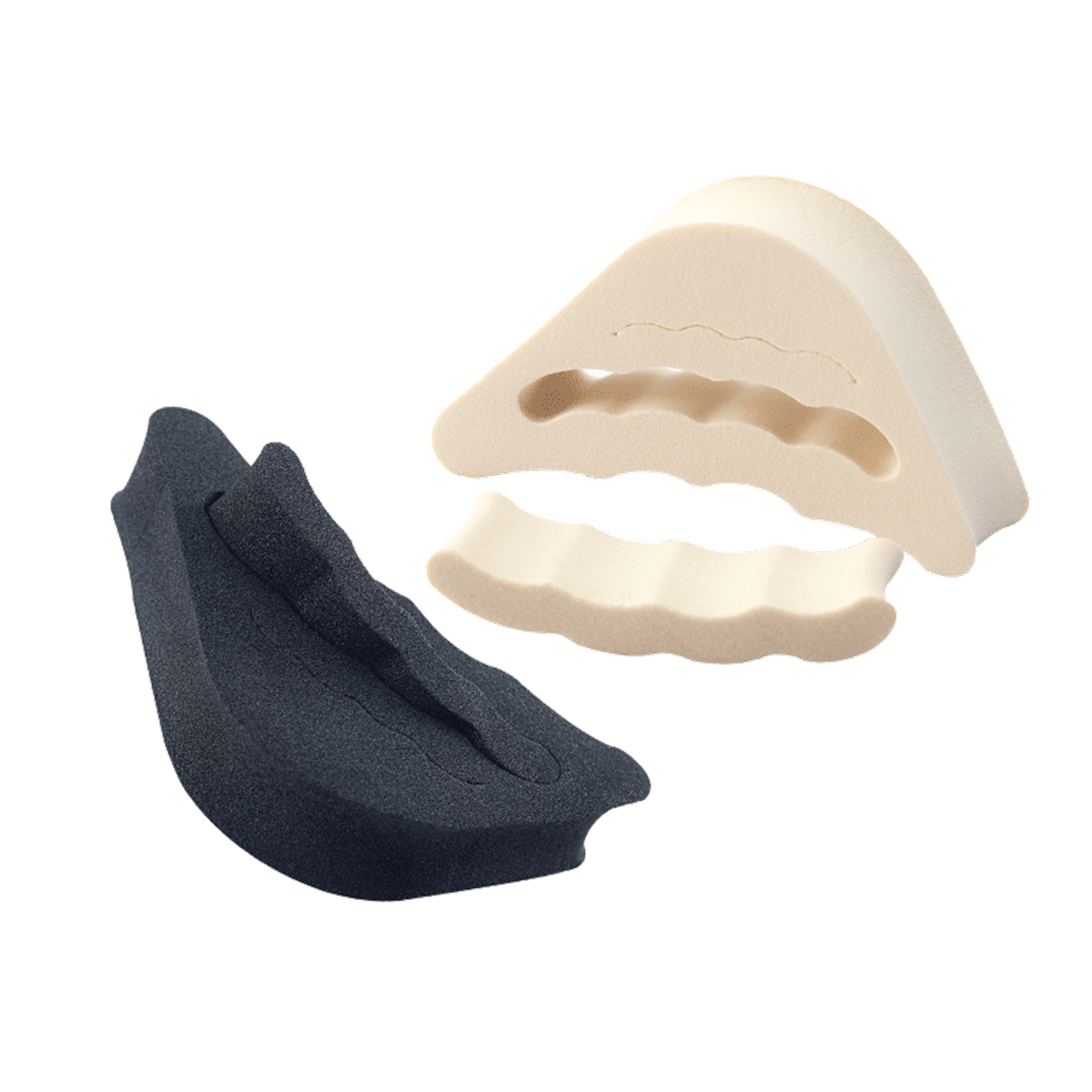 Toe Plug Soft Sponge Half Insoles Reusable Toe Filler Inserts for Shoes ...