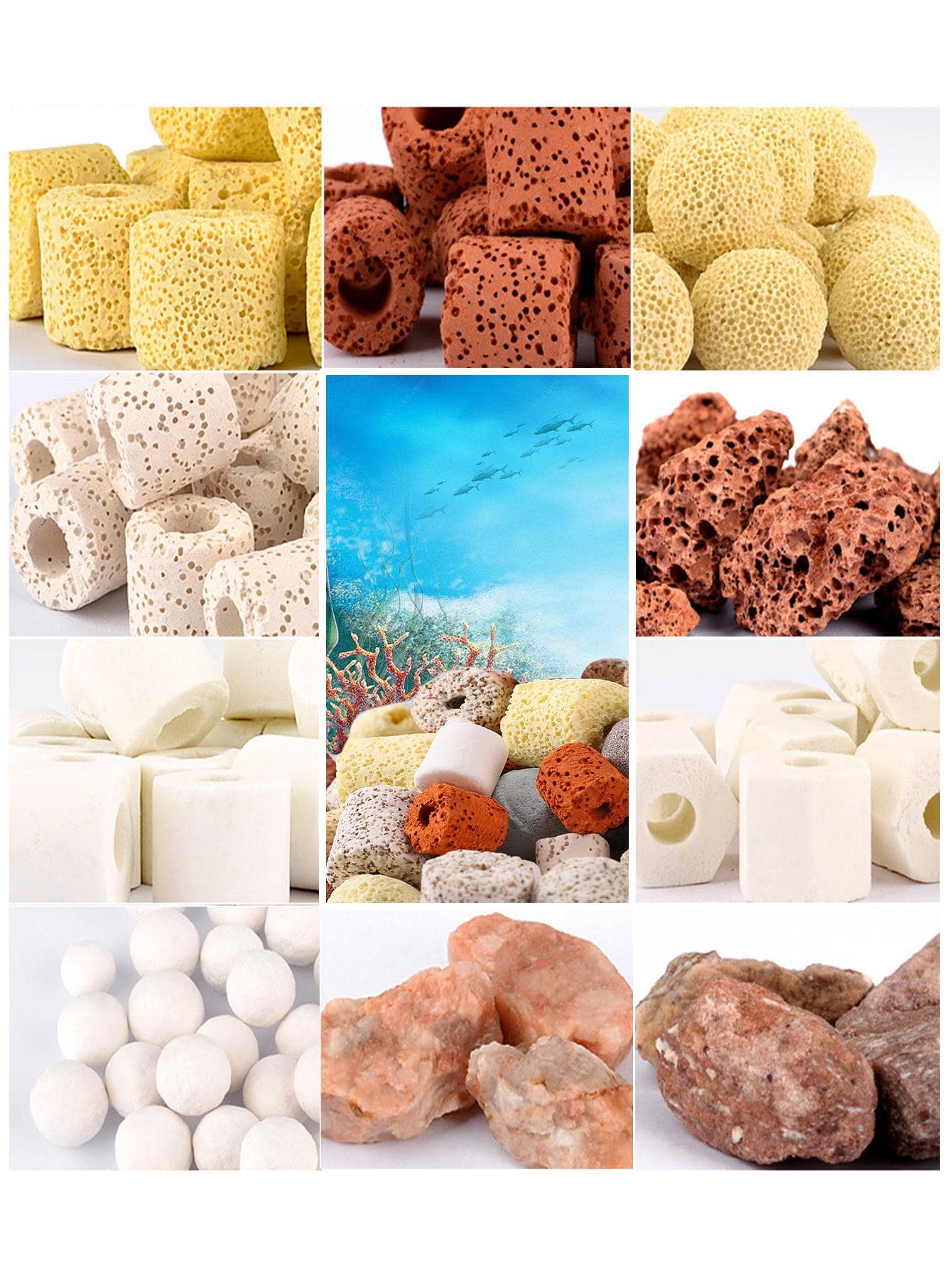 10-in-1 Aquarium Filter Kit With Drip Box, Bio Ball, Purification And ...