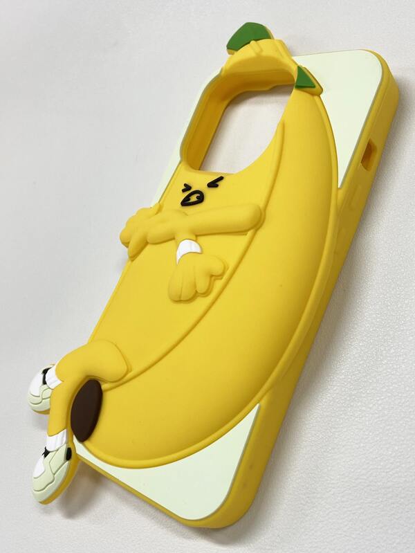 Cartoon Banana Shaped Silicone Phone Cases For Apple Iphone 11/12/13/14 ...