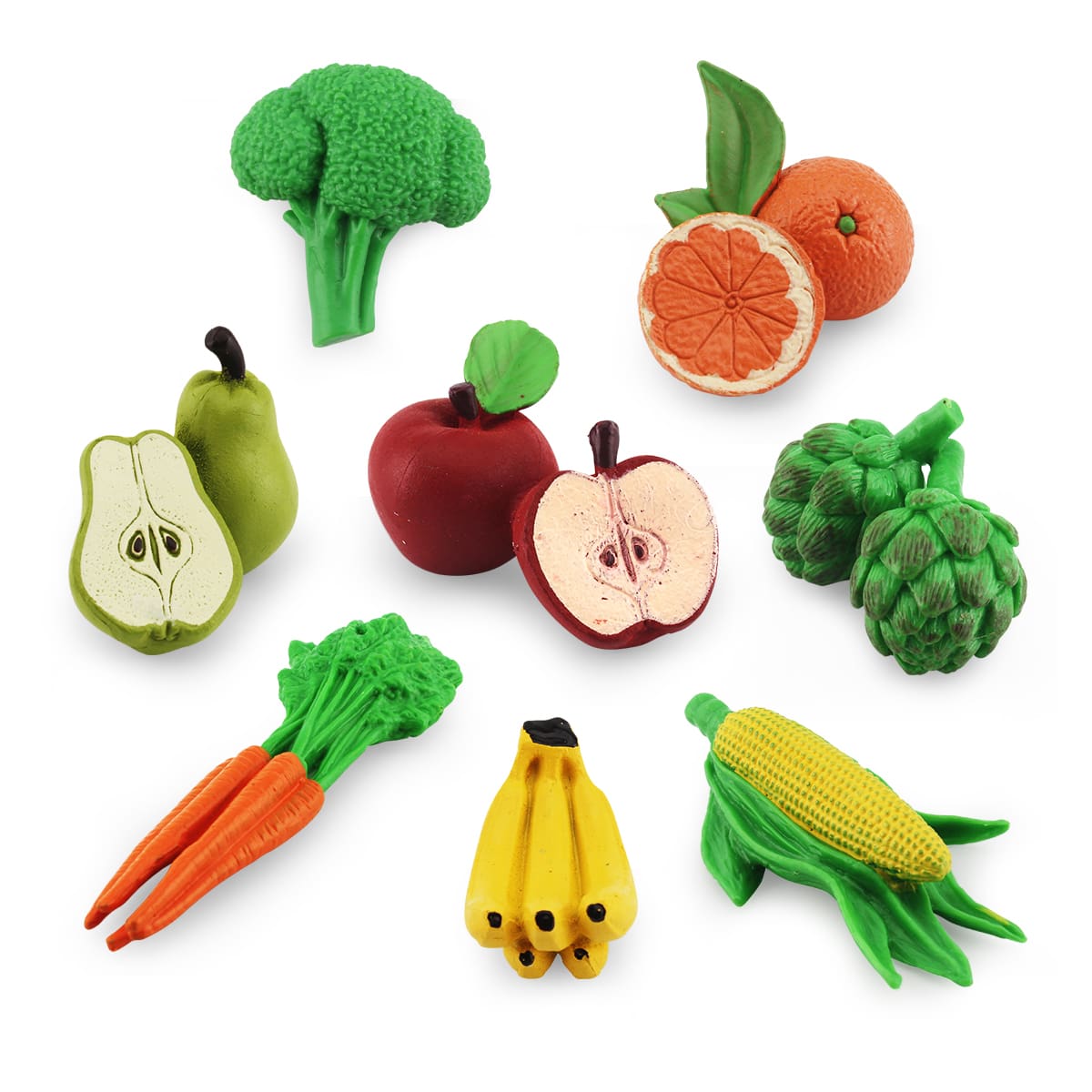 8pcs/set Realistic Fruit And Vegetable Model Set, Early Education ...