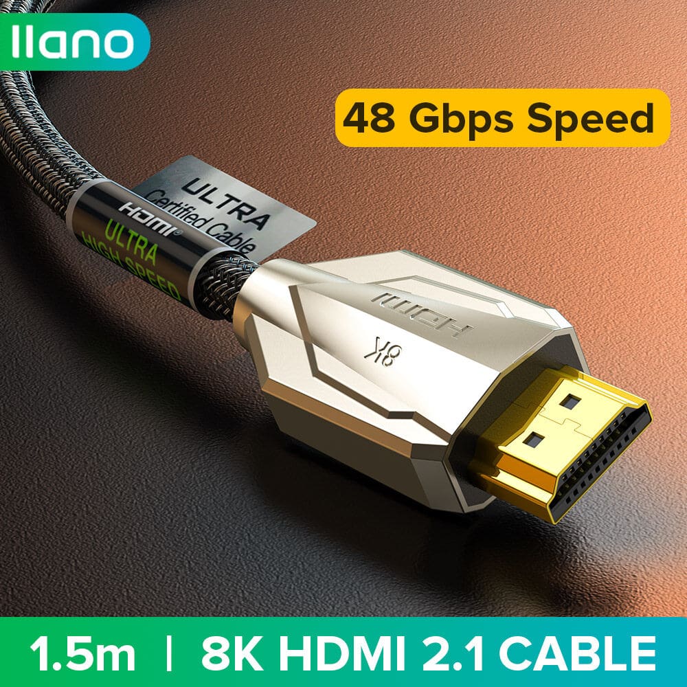 [HDMI 8K Certified]Llano HDMI 2.1 Certified Cable 8K/60Hz 4K/120Hz 2K144Hz Ultra High-Speed ...