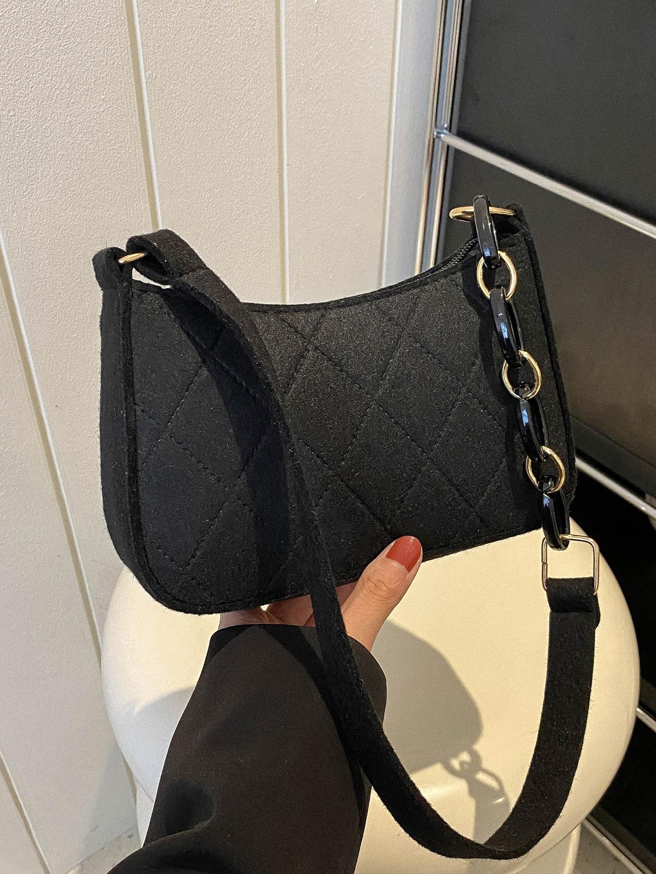 Mini Hobo Bag Stitch Detail Polyester | SHEIN USA