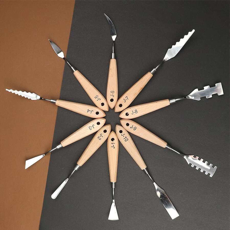 10pcs Single Different Shaped Painting Knives Set For Oil Painting ...