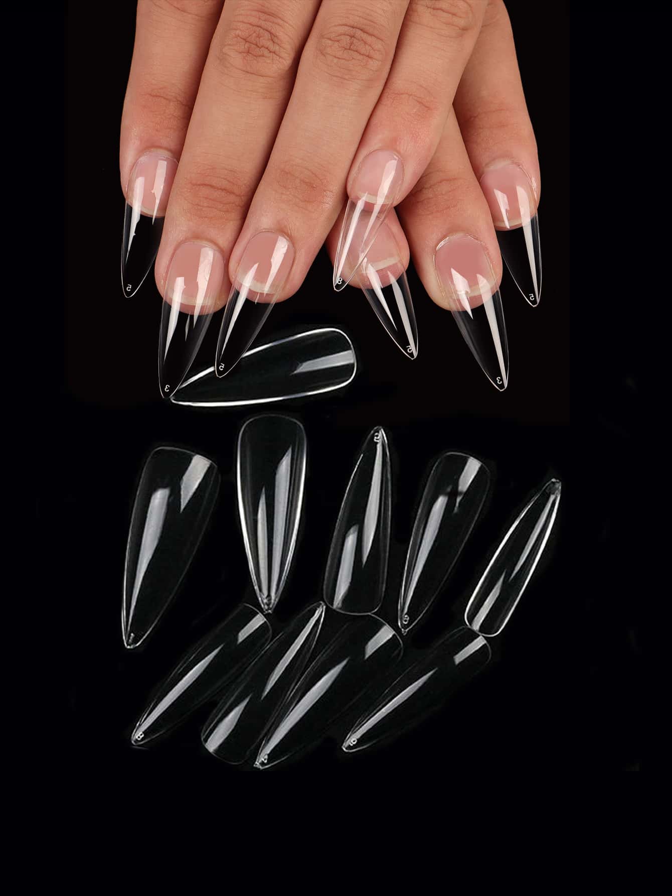 Pointed Acrylic Nail Tips