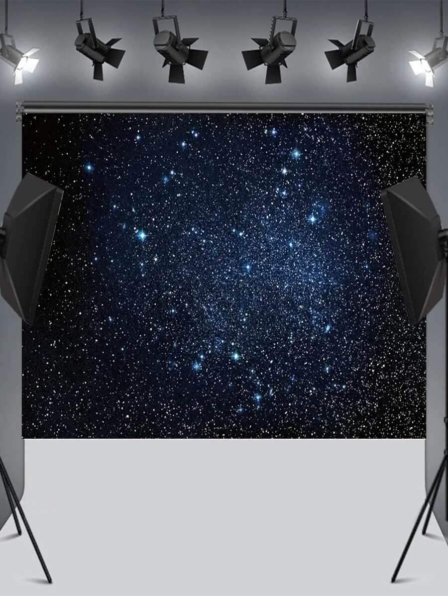 1pc Universe Starry Sky Shining Stars Background Cloth Banner For Party ...