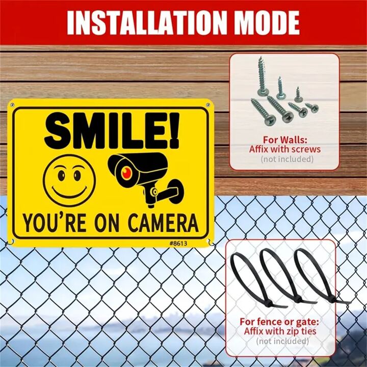 Surveillance Camera Signs Smile