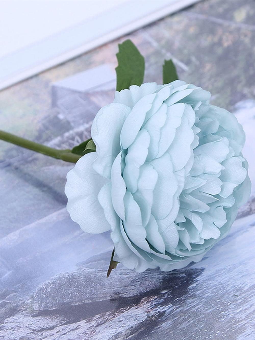 1pc Plastic Artificial Flower, Romantic Multi-purpose Fake Flower Stem ...